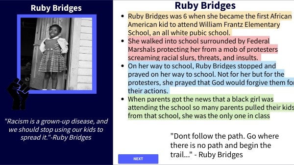 Ruby Bridges | Genially