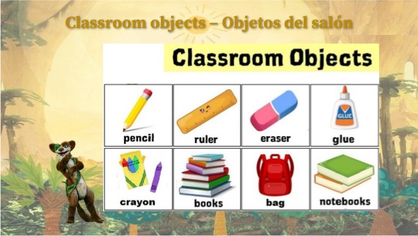 2o - 3er M Unidad 3: Objetos del salón - Classroom objects