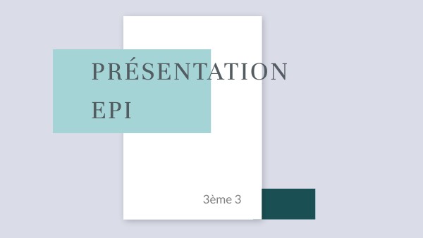 Présentation EPI | Genially