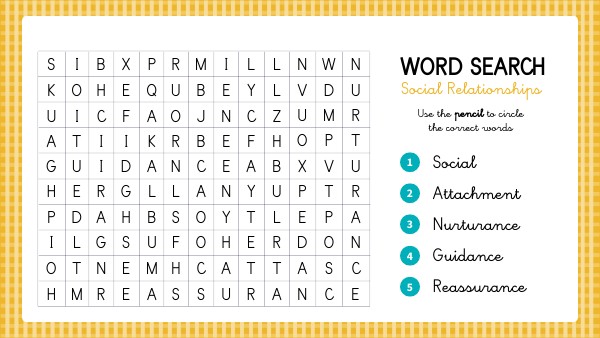 Social Relationship - WORD SEARCH | Genially
