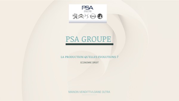 psa groupe | Genially