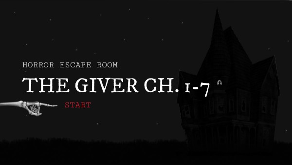 The Giver - Ch. 1-7 Escape Room Quiz | Genially