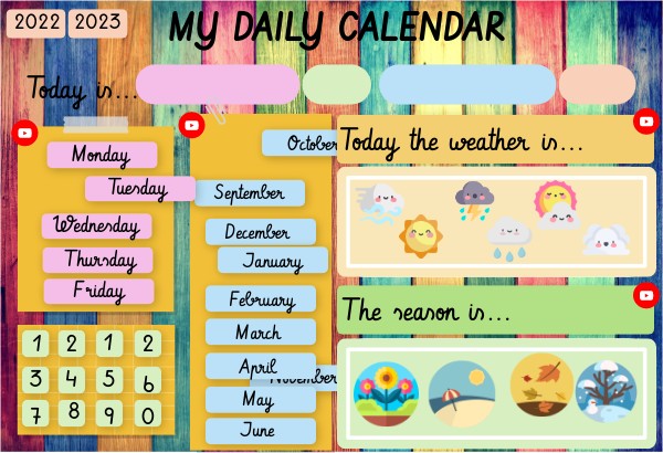 Daily Calendar | Genially