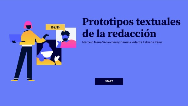 Prototipos textuales de la redacción
