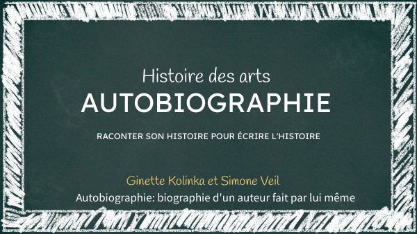Oral histoire des arts | Genially
