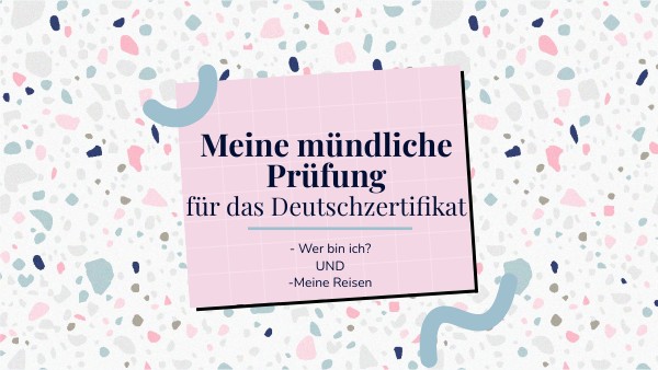 Oral d'allemand certification | Genially