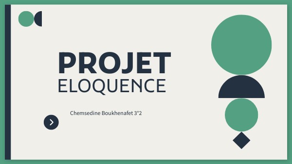 Oral DND : « Projet Éloquence » | Genially