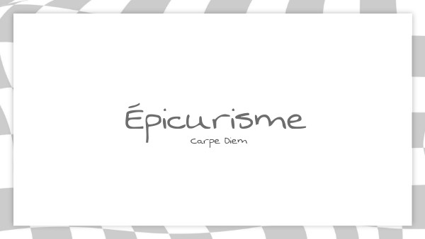Épicurisme | Genially