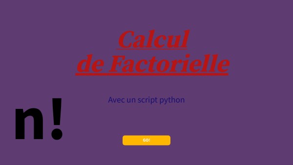 Factorielle | Genially