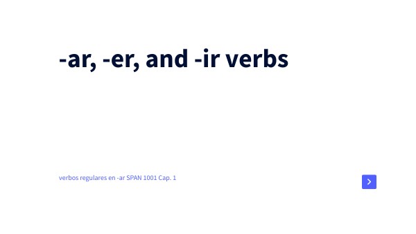 -ar verbs BASIC QUIZ