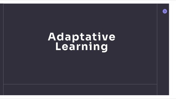 Adaptative Learning
