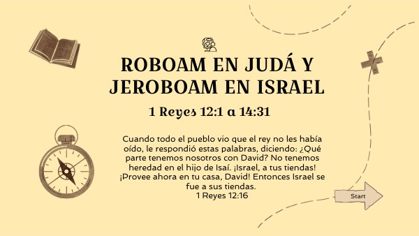 ROBOAM EN JUDÁ Y JEROBOAM EN ISRAEL | Genially