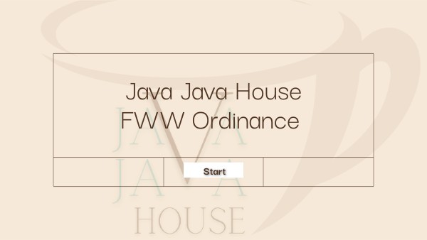 Java Java House - FWW Scenario | Genially