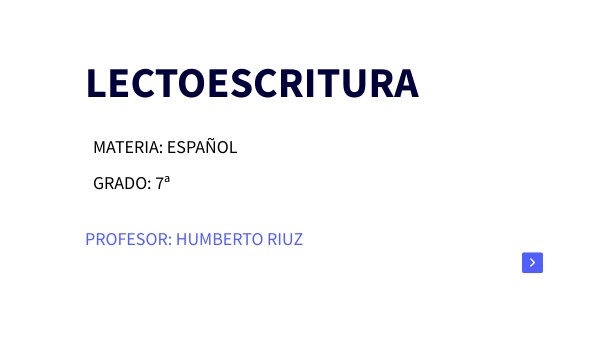 QUIZ BÁSICO LEXTO ESCRITURA