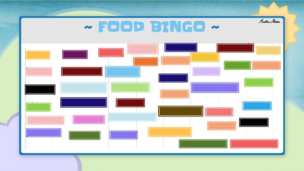 Food Bingo