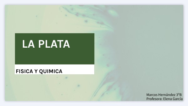 PRESENTACIÓN DE LA PLATA | Genially