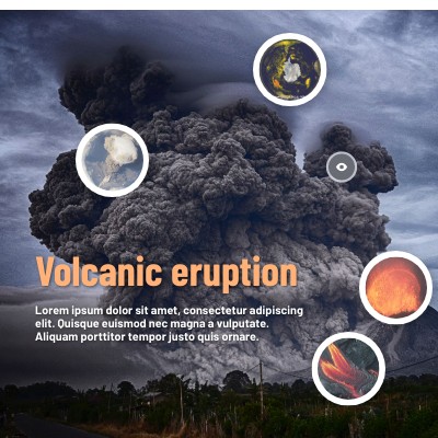 VOLCANIC ERUPTION INTERACTIVE IMAGE