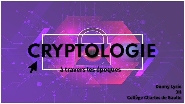 Brevet - Cryptologie