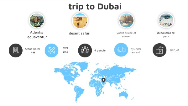 Dubai trip bacis bandera bombo e marco