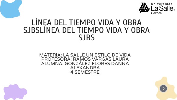 LINEA DEL TIEMPO SJBS
