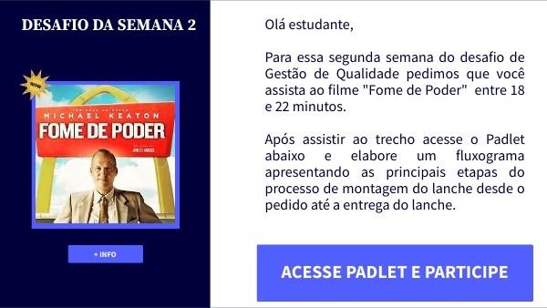 DESAFIO DA SEMANA 2 - GESTÃO DA QUALIDADE | Genially