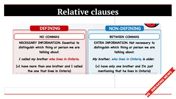 Relative Clauses