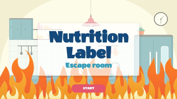 Nutrition Label Kitchen Escape | Genially