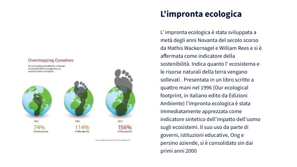 l'impronta ecologica