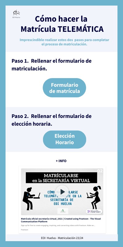 Matriculación telemática