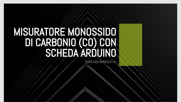 Misuratore Monossido di Carbonio (CO) con scheda Arduino