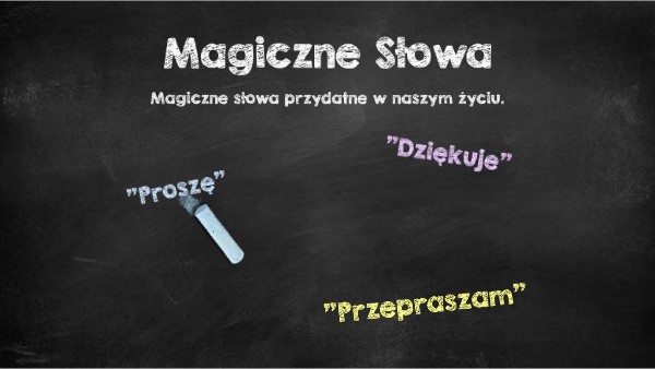 Magiczne Słowa | Genially
