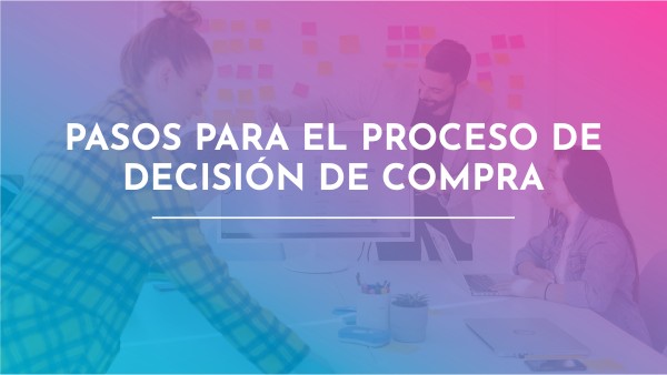 pasos para el proceso de decisión de compra | Genially