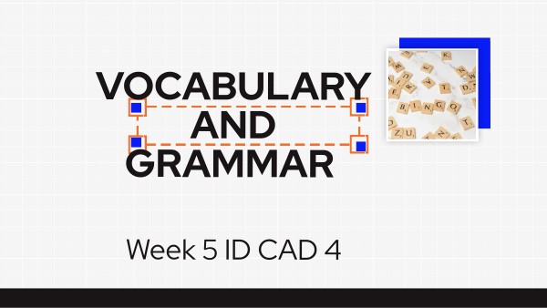Input Week 5 ID CAD 4