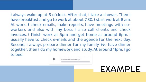 Sample Conversation Lesson 3 Autogestionado I | Genially