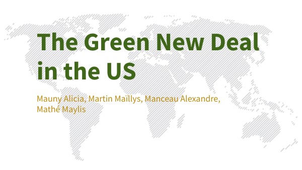 The Green New Deal in the US