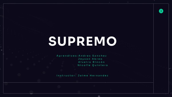 PRESENTACIÓN SUPREMO