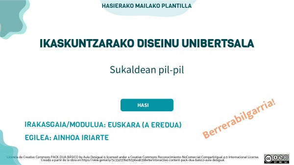 Euskera - DUA Inicial | Genially