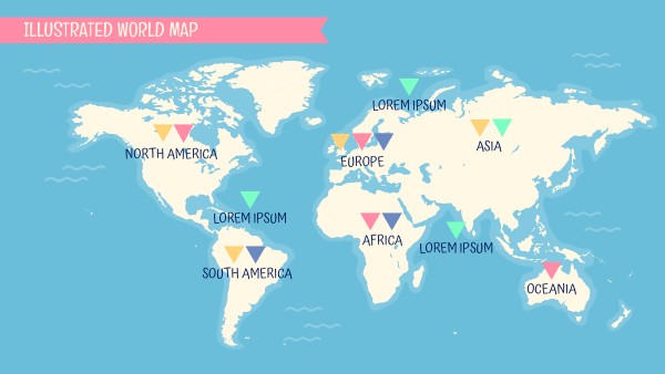 ILLUSTRATED WORLD MAP | Genially