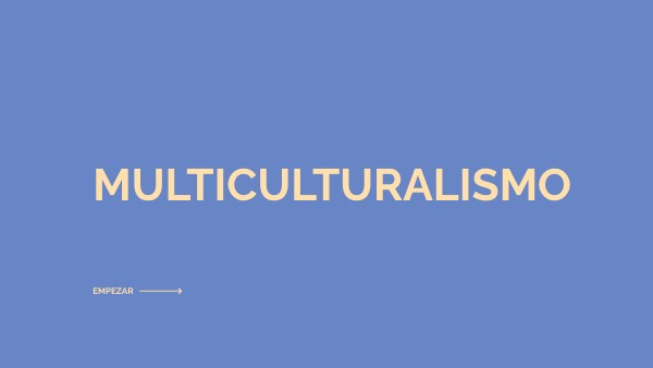 Multiculturalismo