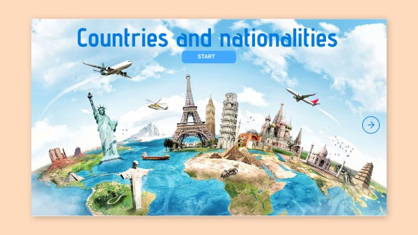 Countries and nationalities by @public218253283 | Genially