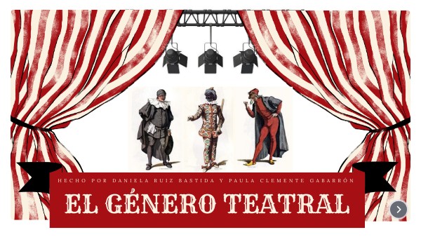 PRESENTACIÓN EL GÉNERO TEATRAL - DANIELA Y PAULA 1ºA | Genially