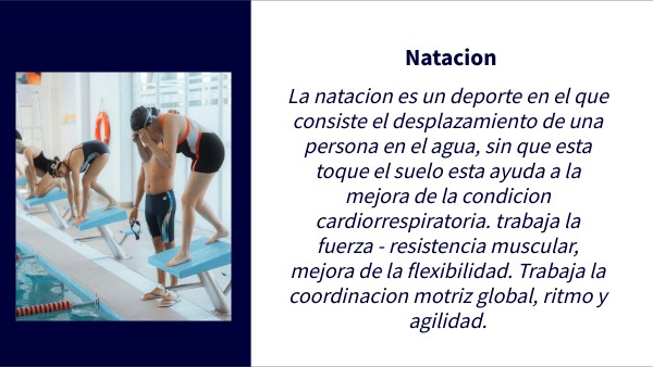 Natación | Genially