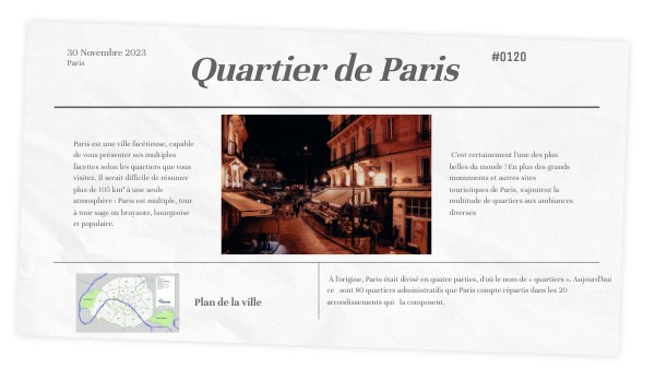 PARIS QUARTIER | Genially