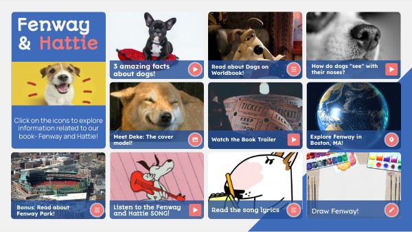 Fenway and Hattie Explore Board