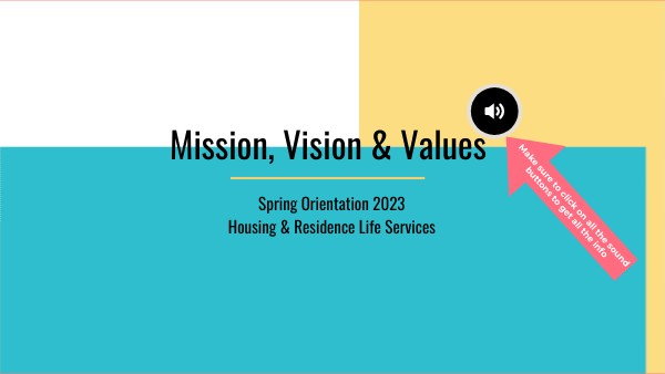 Mission, Vision & Values 2023