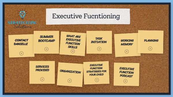 Executive Function CORKBOARD | Genially