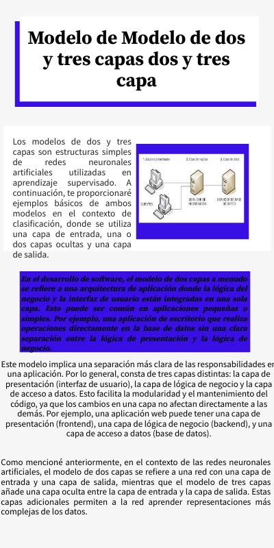 Modelo de dos y tres capas | Genially