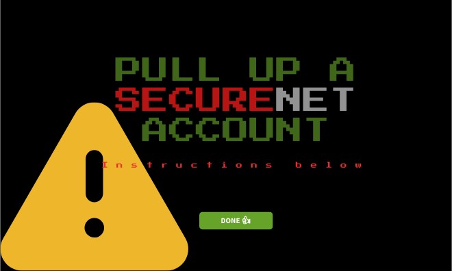 SecureNet - interactive image for course