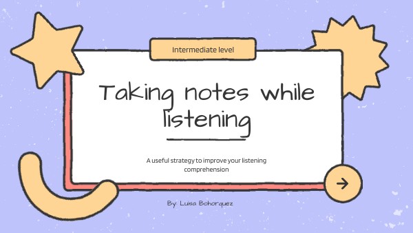 LST - Taking Notes While Listening