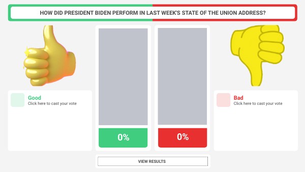 State of the Union Address Poll | Genially